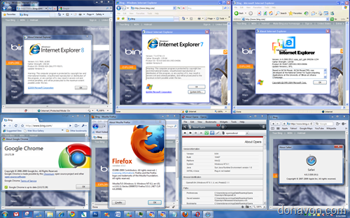 Run IE6, IE7 and IE8 Side-by-Side on Windows 7 RTM - West, Donavon West